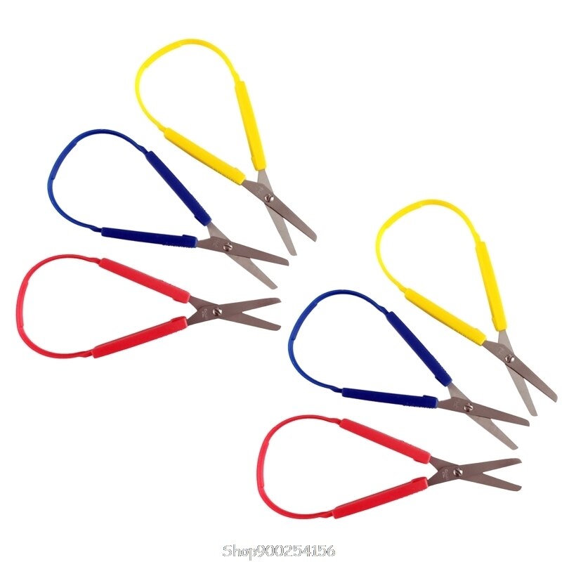 6pcs Colorful Loop Scissors for Kids Easy Grip Sel... – Grandado