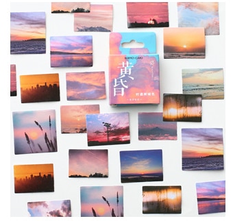 Beautiful sunset diy decorative sticker(1pack=46pi... – Grandado