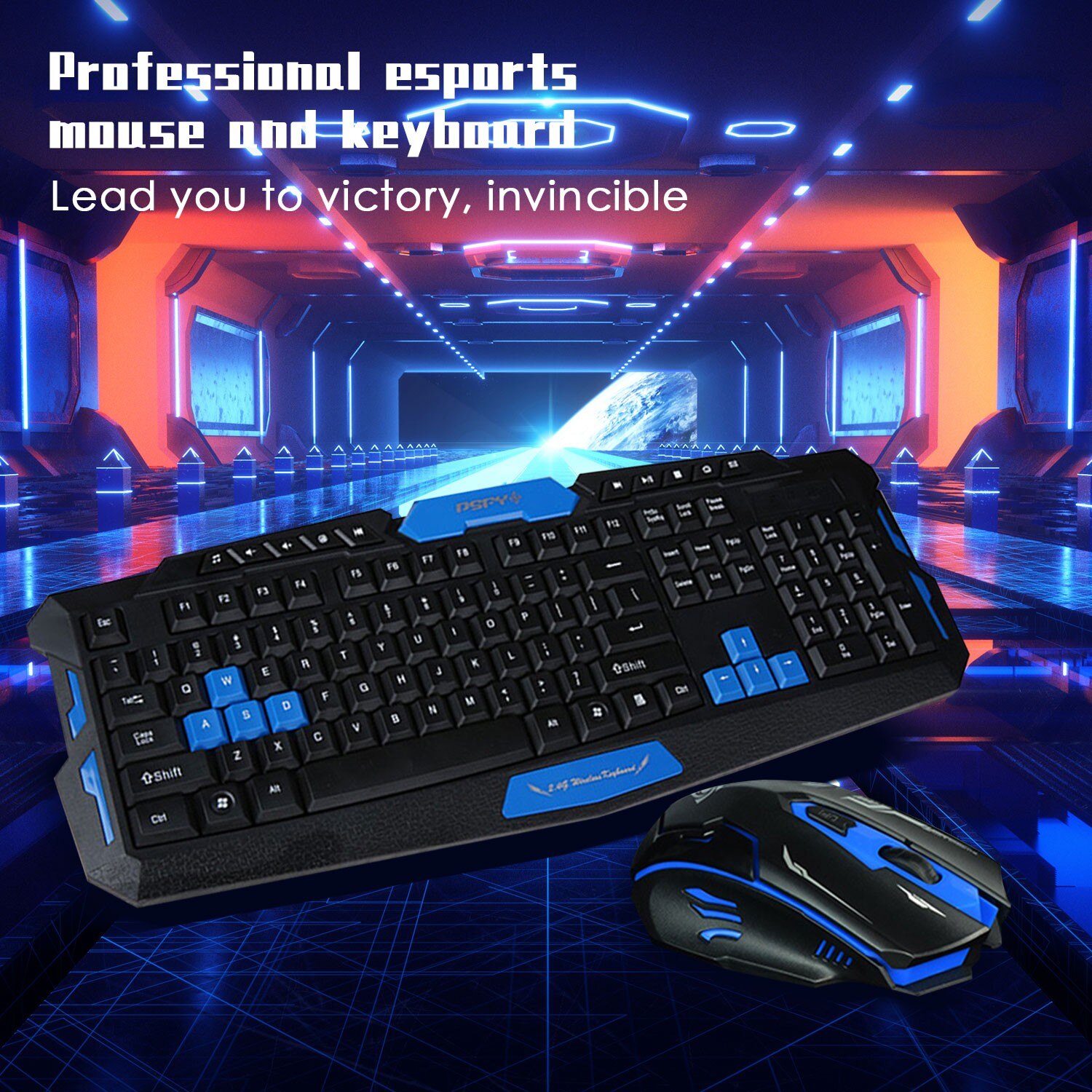 Wireless Keyboard Computer Mouse Gamer Sets Ergono... – Vicedeal