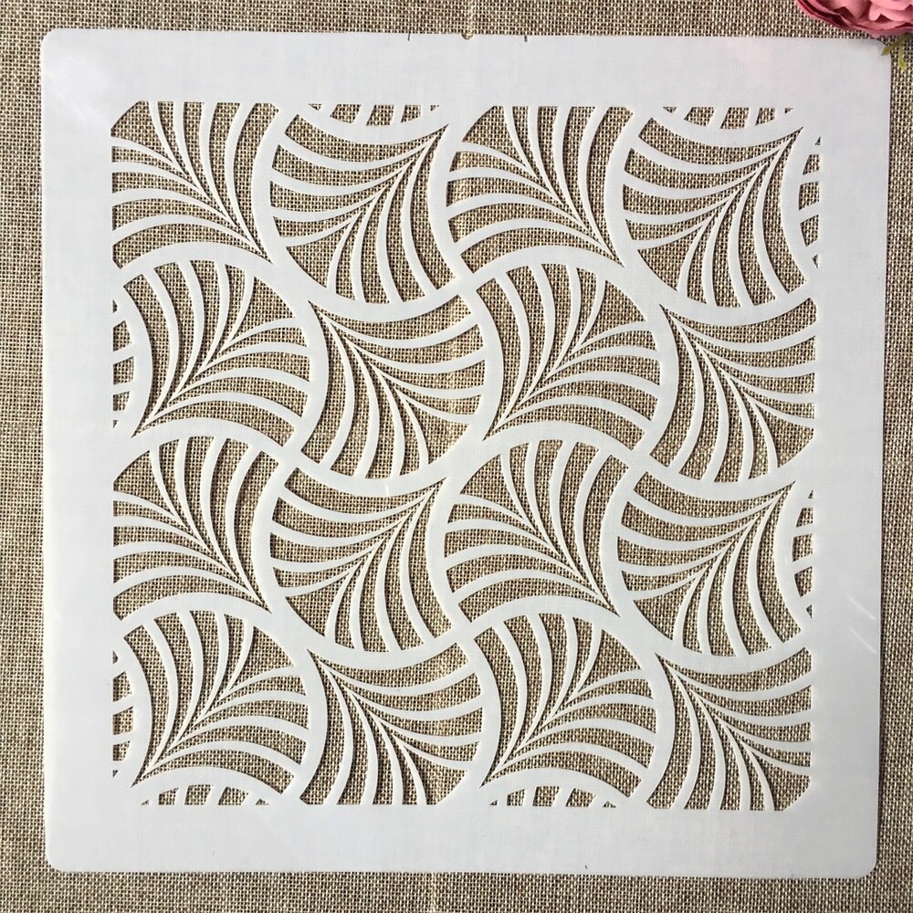 30*30cm Mandala Wavy Leaves DIY Layering Stencils ... – Vicedeal