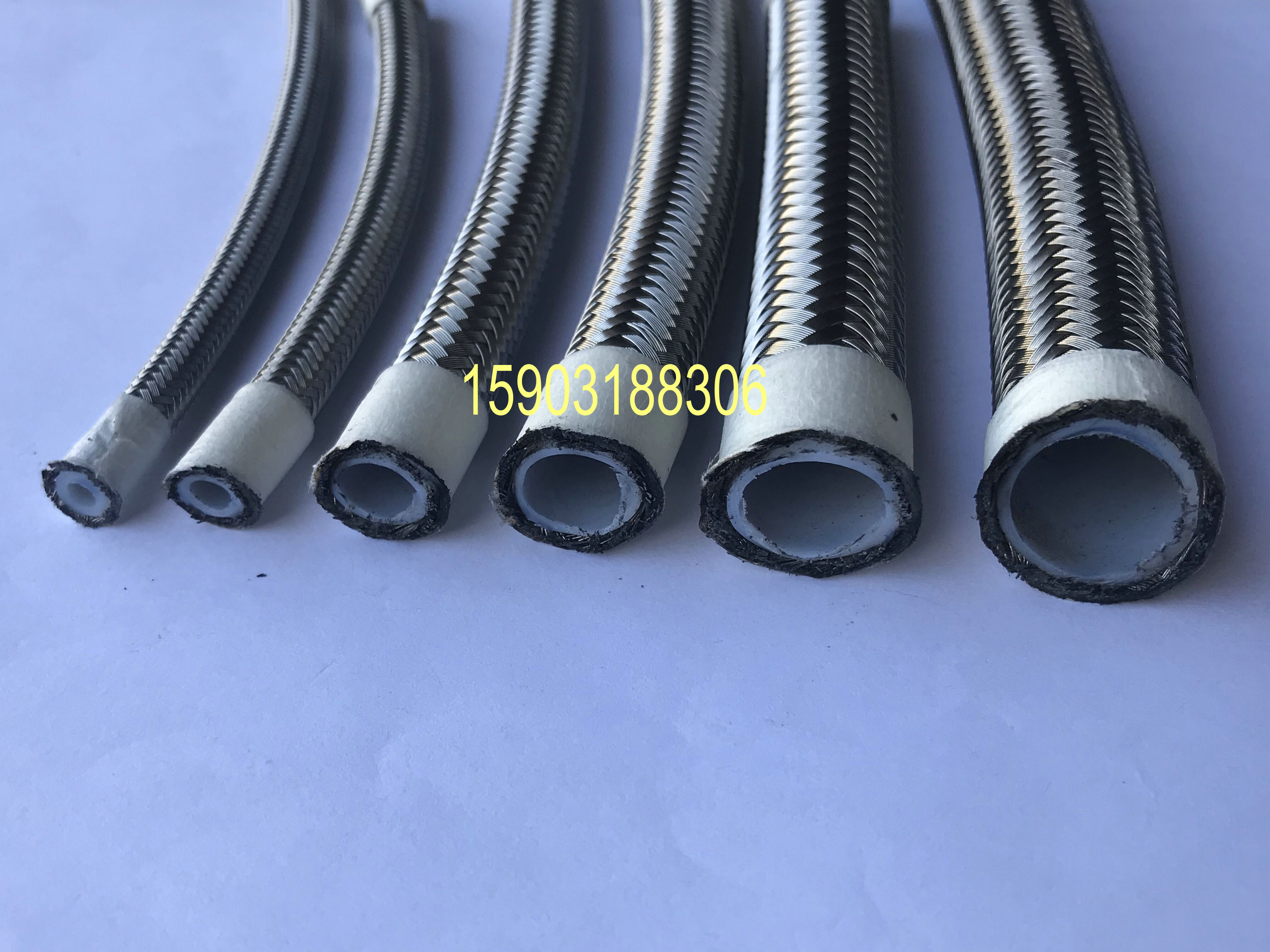 6AN SS Braided PTFE Lined Hose AN6 Auto Fuel hose ... – Grandado
