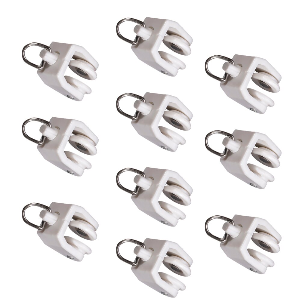 10x White Window Curtain Track Rail Runner Runners... – Grandado
