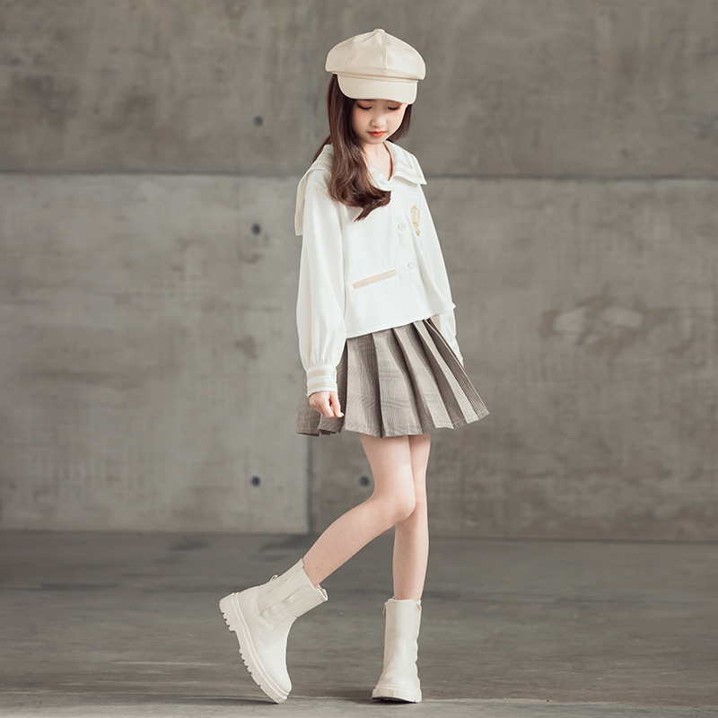 Children's Spring Polyester Blouse Suits Middl... – Grandado