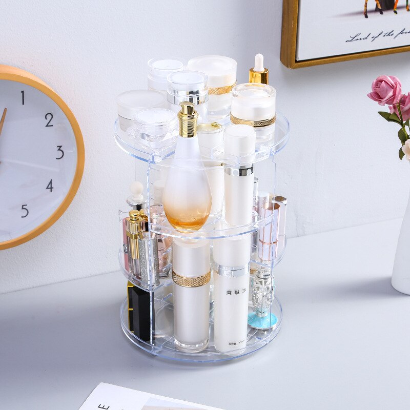 B05 Transparent Spinning Cosmetic Organizer Makeup... – Grandado