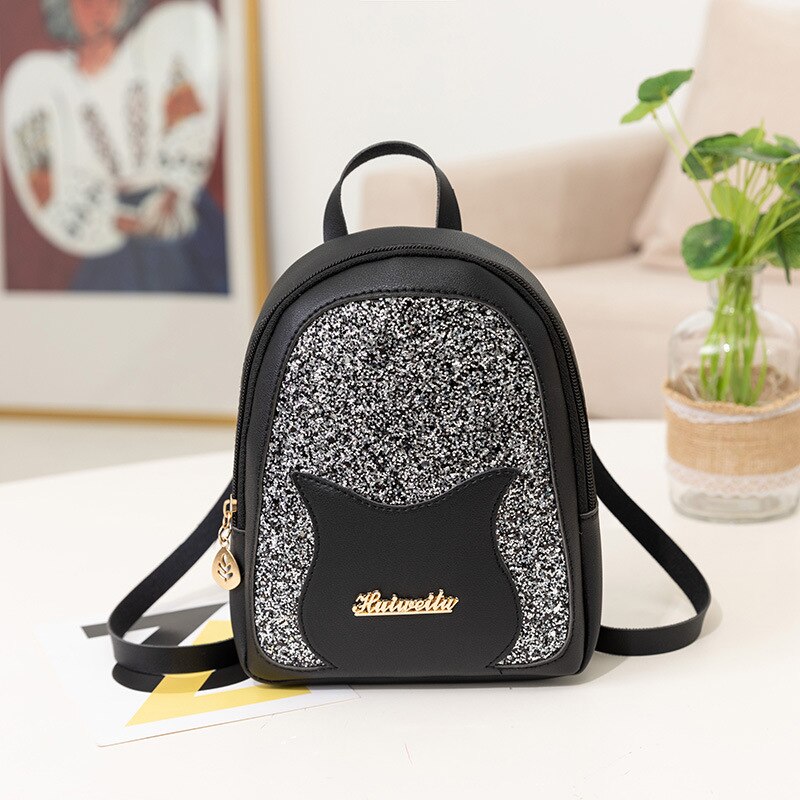 Girl's Small Backpack Shining Sequin Shoulder Bag ... – Vicedeal