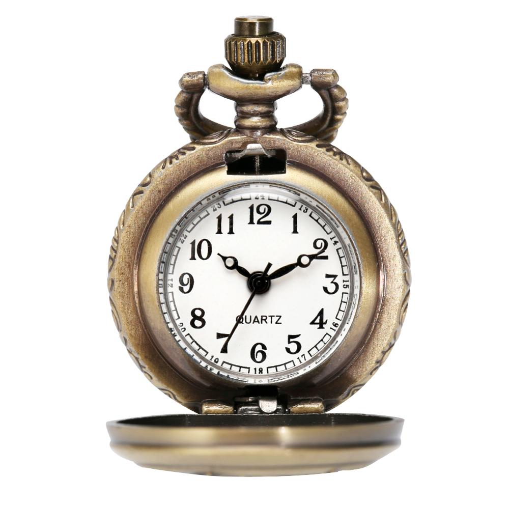 Small Mini Flower Quartz Pocket Watch Necklace For... – Grandado