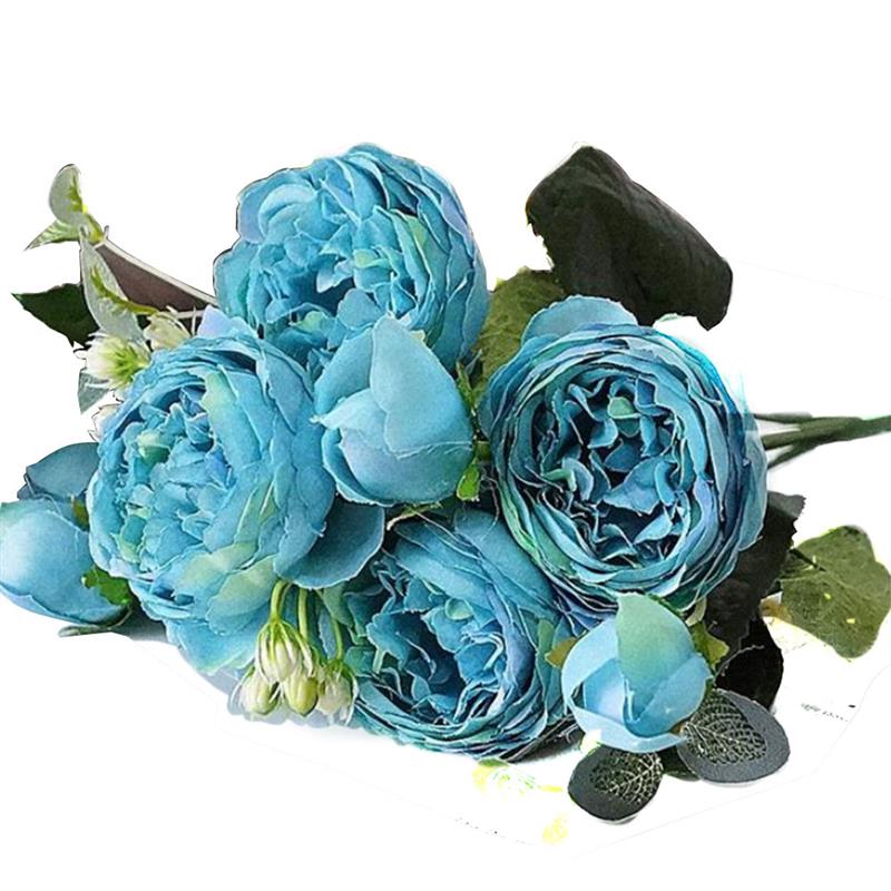 Artificial Peony Flowers with 5 Flower Heads Real ... – Grandado