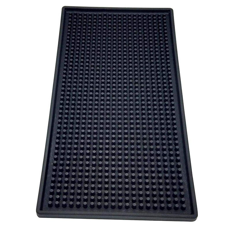 Non-Slip Beauty Salon Mat, Black Elastic PVC Heat-... – Grandado