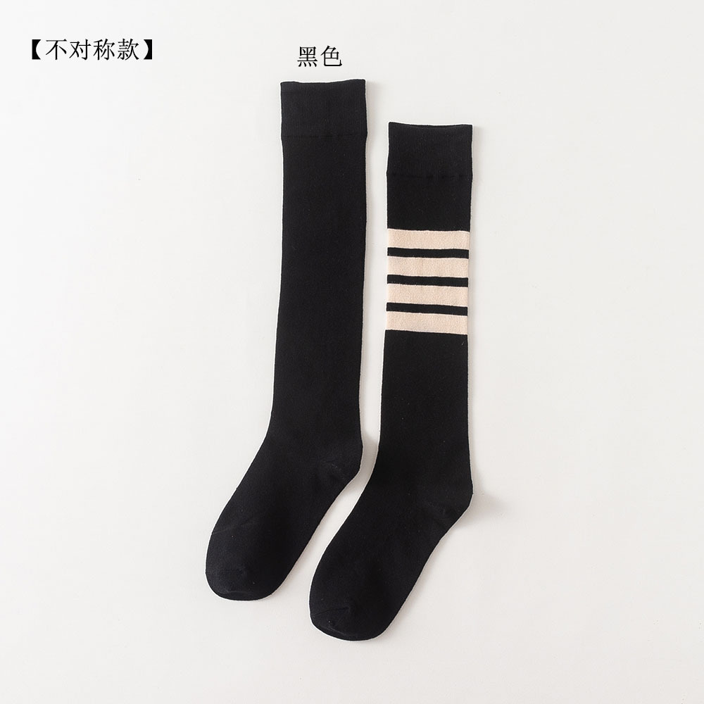 woman fun striped knee high woman socks Korean fem... – Grandado