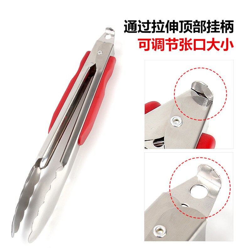 Stainless steel food clip kitchen bread steak barb... – Vicedeal