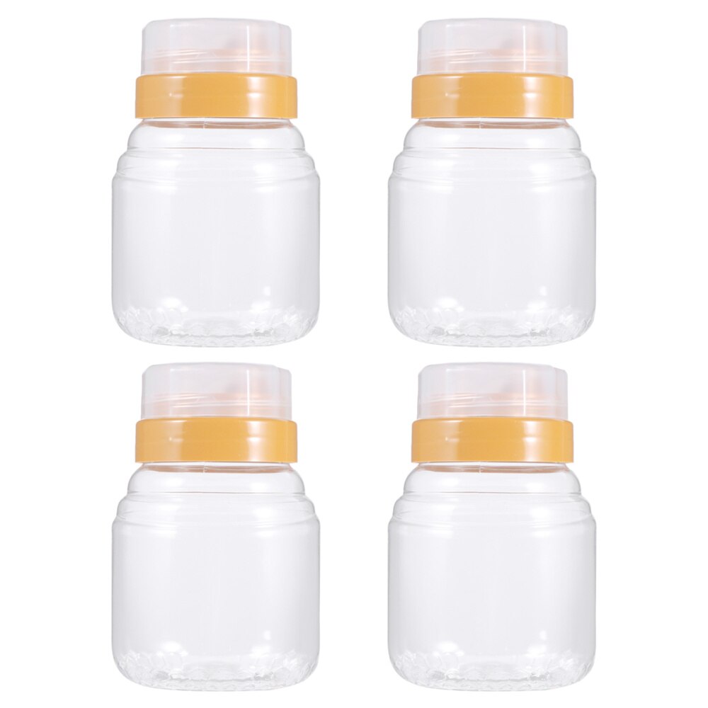 4 Stuks Transparante Honing Fles Plastic Vloeibaar... – Grandado