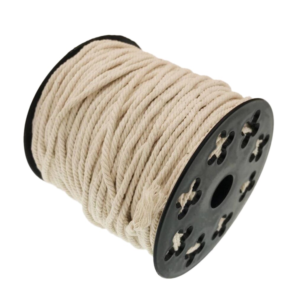 1 pakke 60/50/25/20/15m bomuldsreb flettet snoet s... – Vicedeal