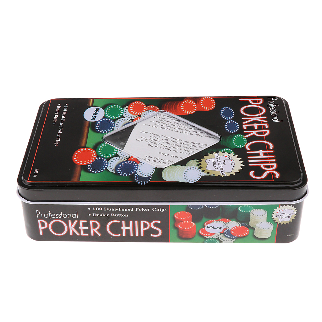 Poker Set-100 Pieces Chips with Poker Chip Tray St... – Vicedeal