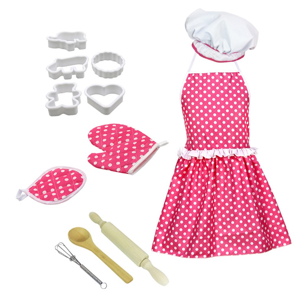 Children Baking Tool Apron Set 12pc Kids Cooking A... – Vicedeal