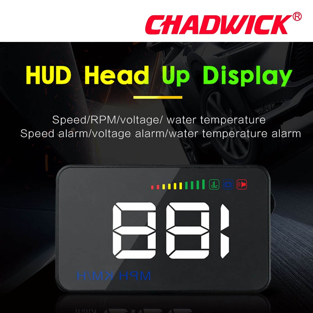 simple HUD Display Car Overspeed Alarm Water Tempe... – Grandado