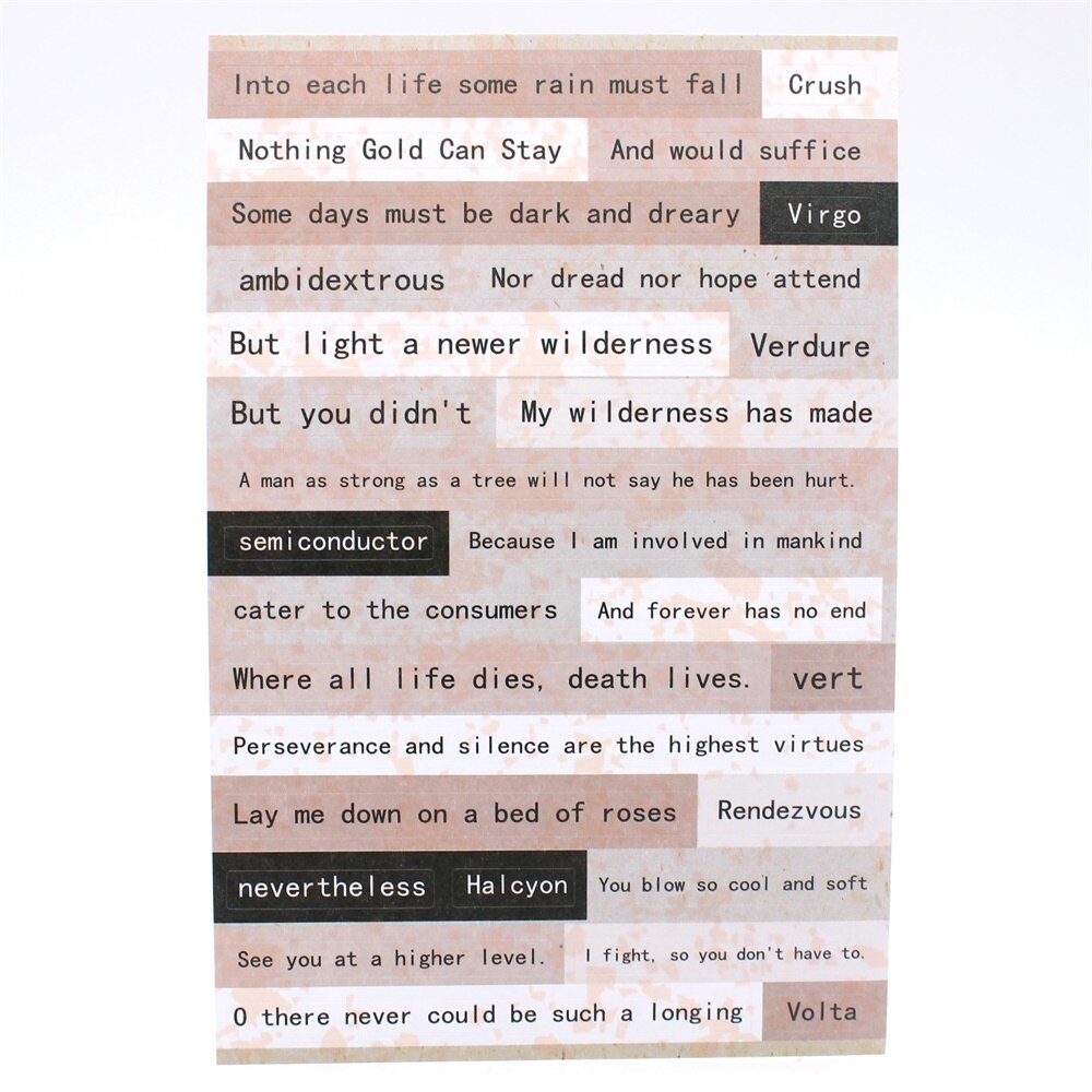 KSCRAFT 10pcs Words Stickers for Scrapbooking DIY ... – Grandado