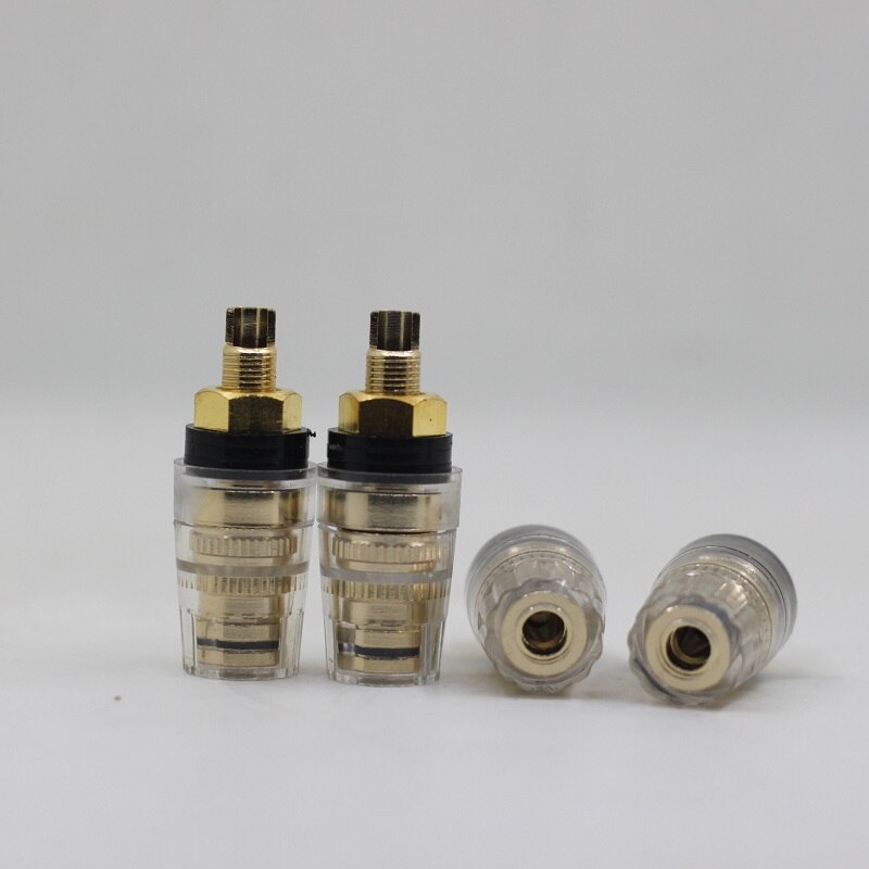 4Pieces Pure Copper Crystal Terminal DIY Power Amp... – Grandado