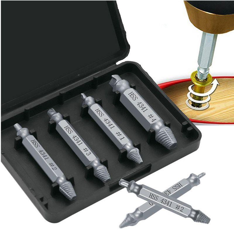 6pcs/set HSS Screw Extractor Drill Bit Broken Dama... – Grandado