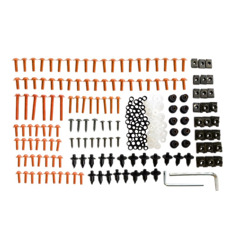 223 Pcs Motorcycle Fairing Bolts Kit Bodywork Fast... – Grandado