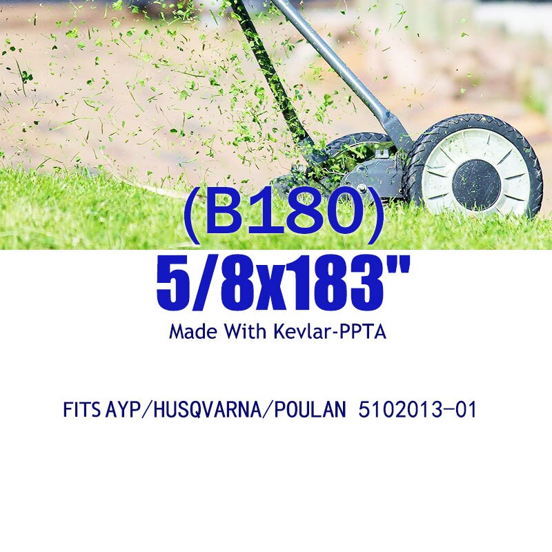 Make with Kevlar Mower Belt Triangle Belt 5/8x183&... – Grandado