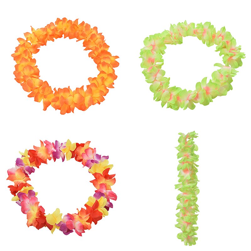 8 Color Hawaiian Leis Simulated Silk Flower Leis D... – Grandado