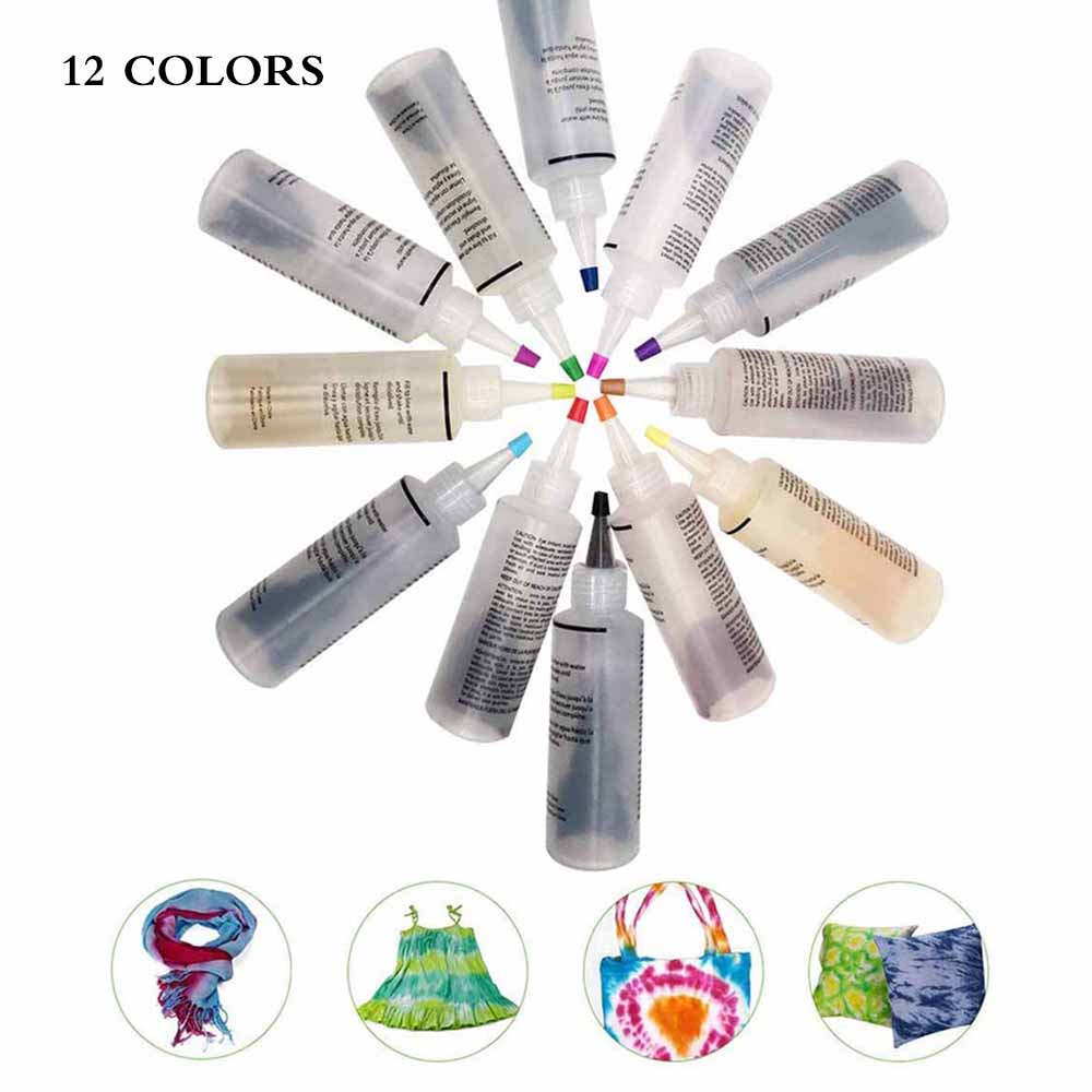 12-Color Cotton And Linen Clothing Tie Dye Set Fab... – Grandado