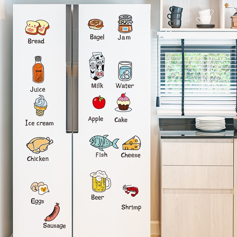 Keuken Stickers Diy Voedsel Muurstickers Voor Kind... – Vicedeal
