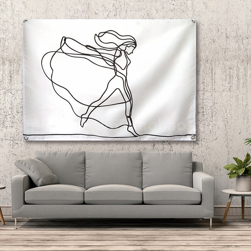 Dancing Girls Flag Banner Home Decoration Hanging ... – Vicedeal