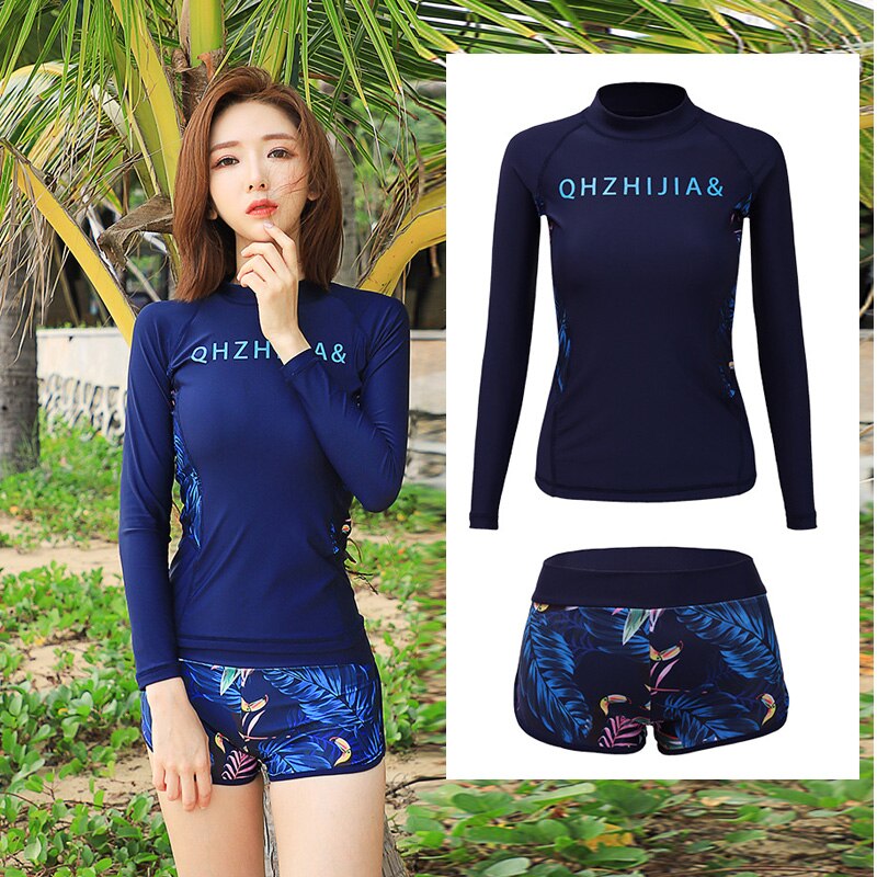 Women's UPF 50+2pcs Rash Guard Long Sleeve, Water ... – Grandado