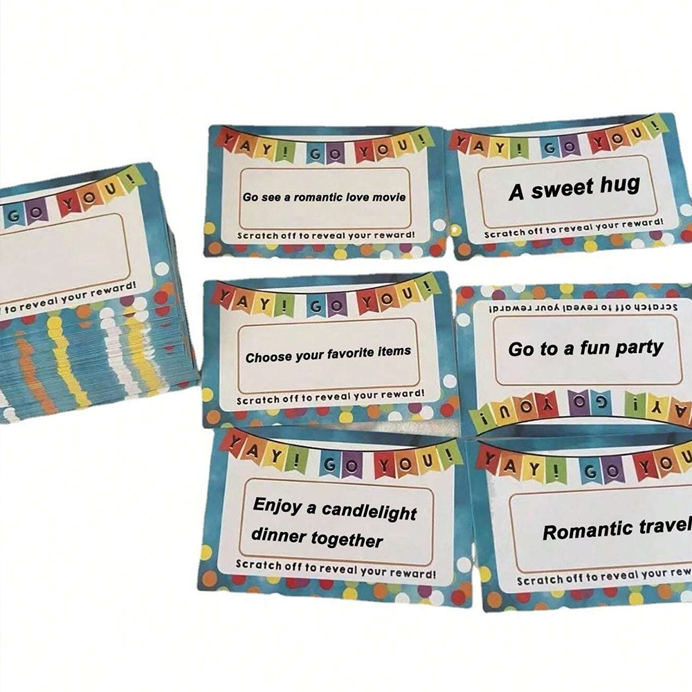 50Pcs Scratch-Off Cards Game Prizes for Classroom ... – Grandado