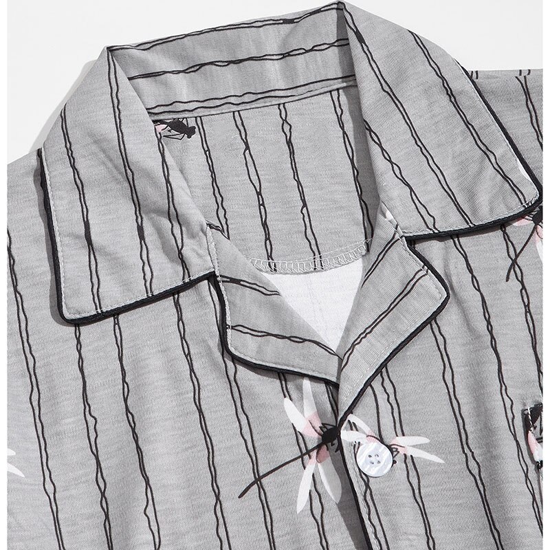 100% Cotton Pijama for Men 2 Pieces Lounge Sleepwe... – Grandado