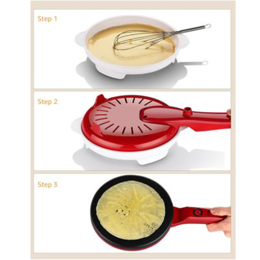 Portable Crepe Maker Non-stick Frying Pan Fry Egg ... – Vicedeal