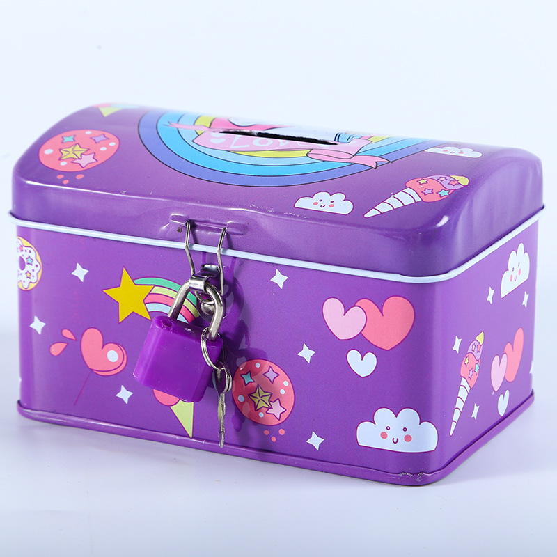 Gedrukt Tin Spaarpot Cartoon Spaarpot Leuke Spaarp... – Vicedeal