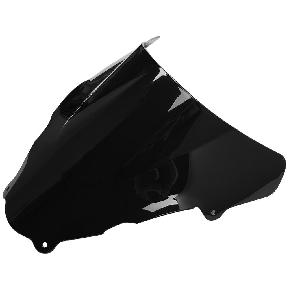 Motorcycle Black ABS Double Bubble Windshield Fair... – Grandado