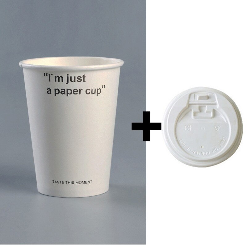50pcs I'am just a paper cup disposable coffee cup ... – Grandado