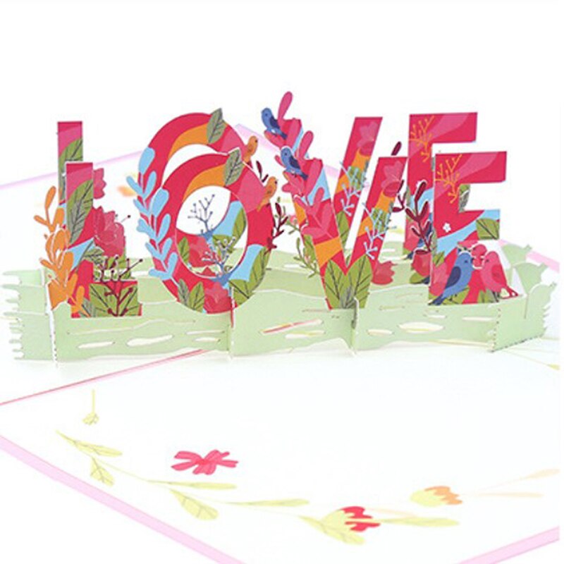 3D Pop Up Liefdevolle Dag Kaarten Liefde Wenskaart... – Grandado