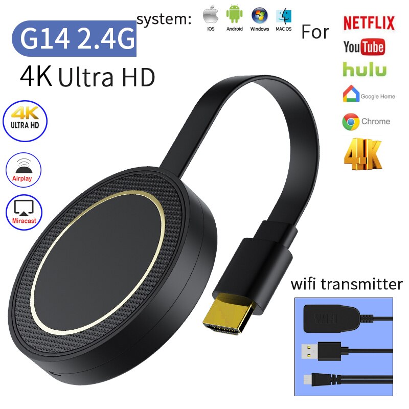 PERESAL HDMI Wireless Display Receiver 2.4G+5G WiF... – Grandado