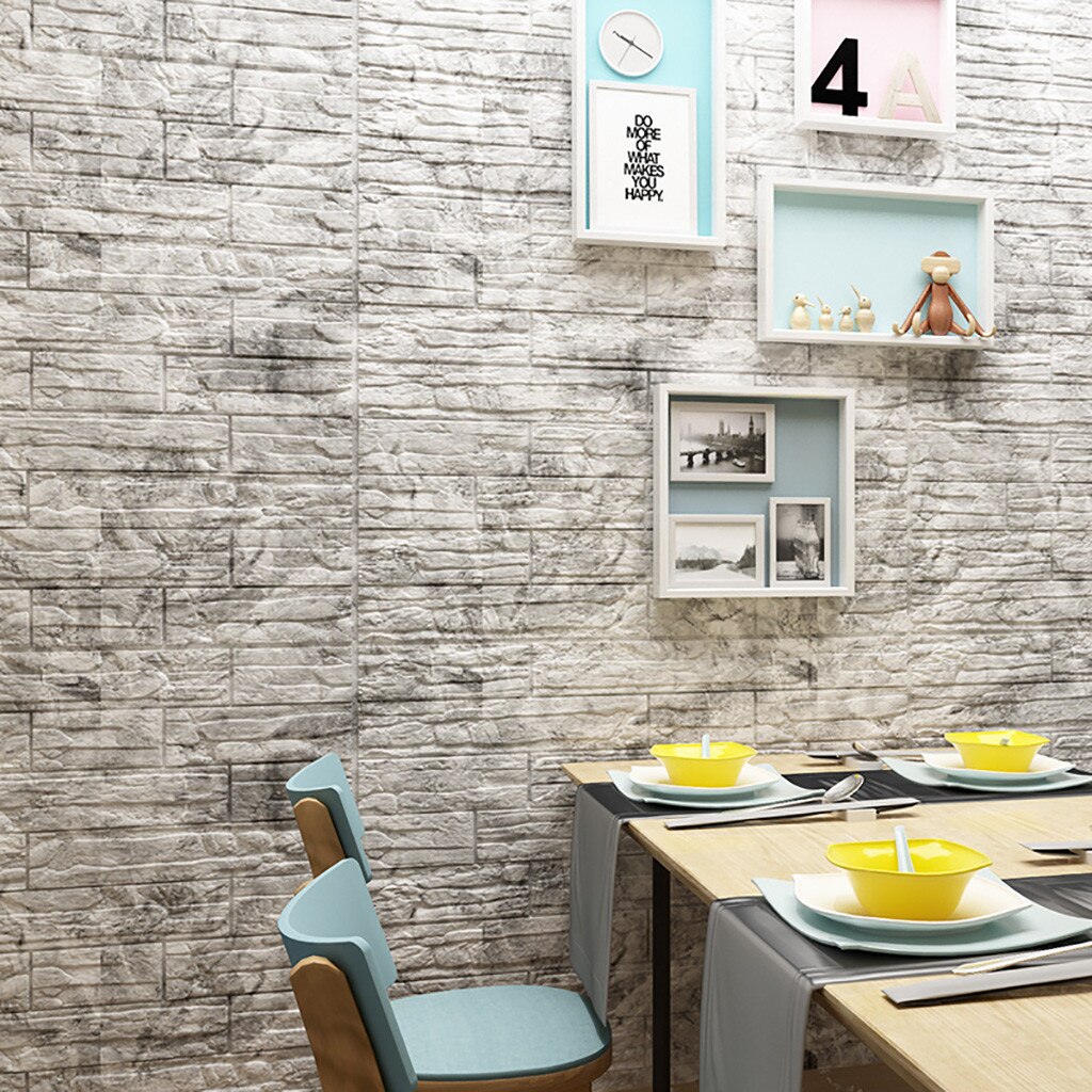 3D baksteen patroon Muurstickers voor woonkamer de... – Grandado