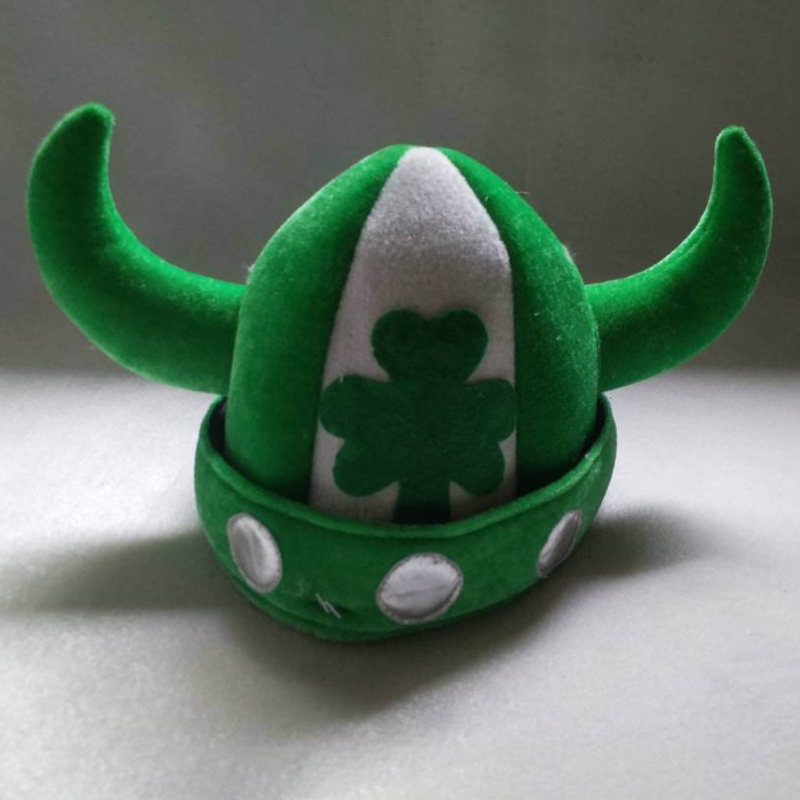 91AD Irish Cow Horn Hat Saint Patricks Day Shamroc... – Grandado