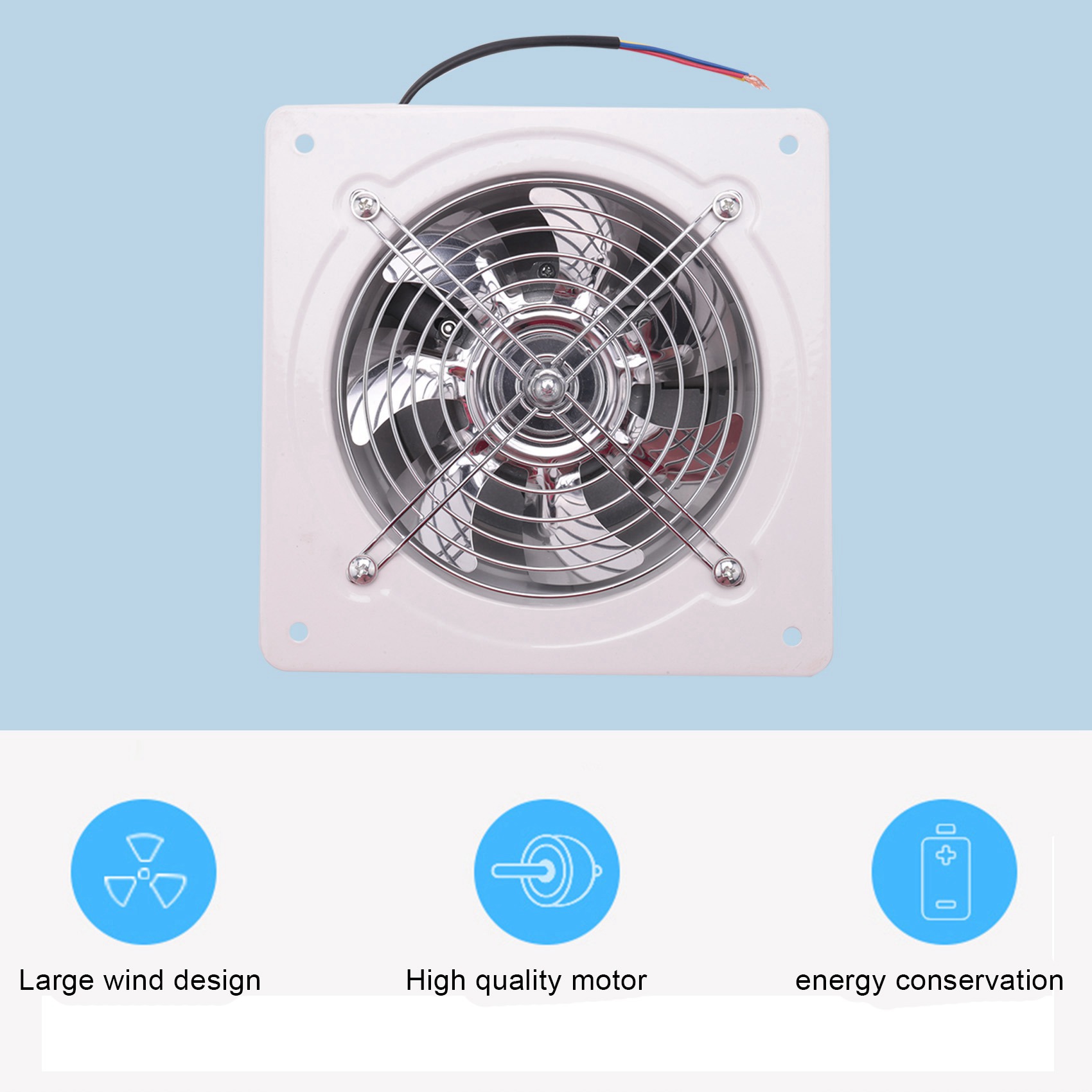 220V Exhaust Fan 6 Inch Ventilation Exhaust Fan Ha... – Grandado