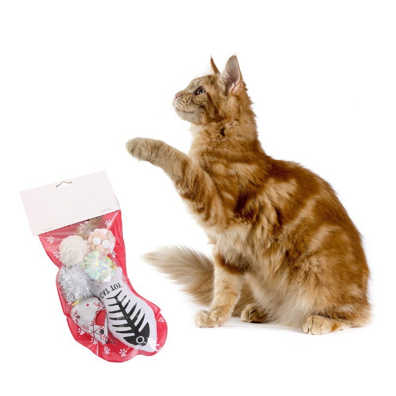 Pet Cat Dog Stocking Variety Pack Toy Christmas Co... – Grandado