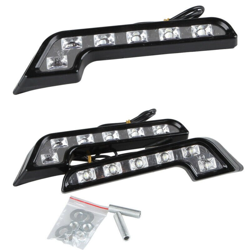 L-Shape Daytime Running Lights 6-LED Super bright ... – Grandado