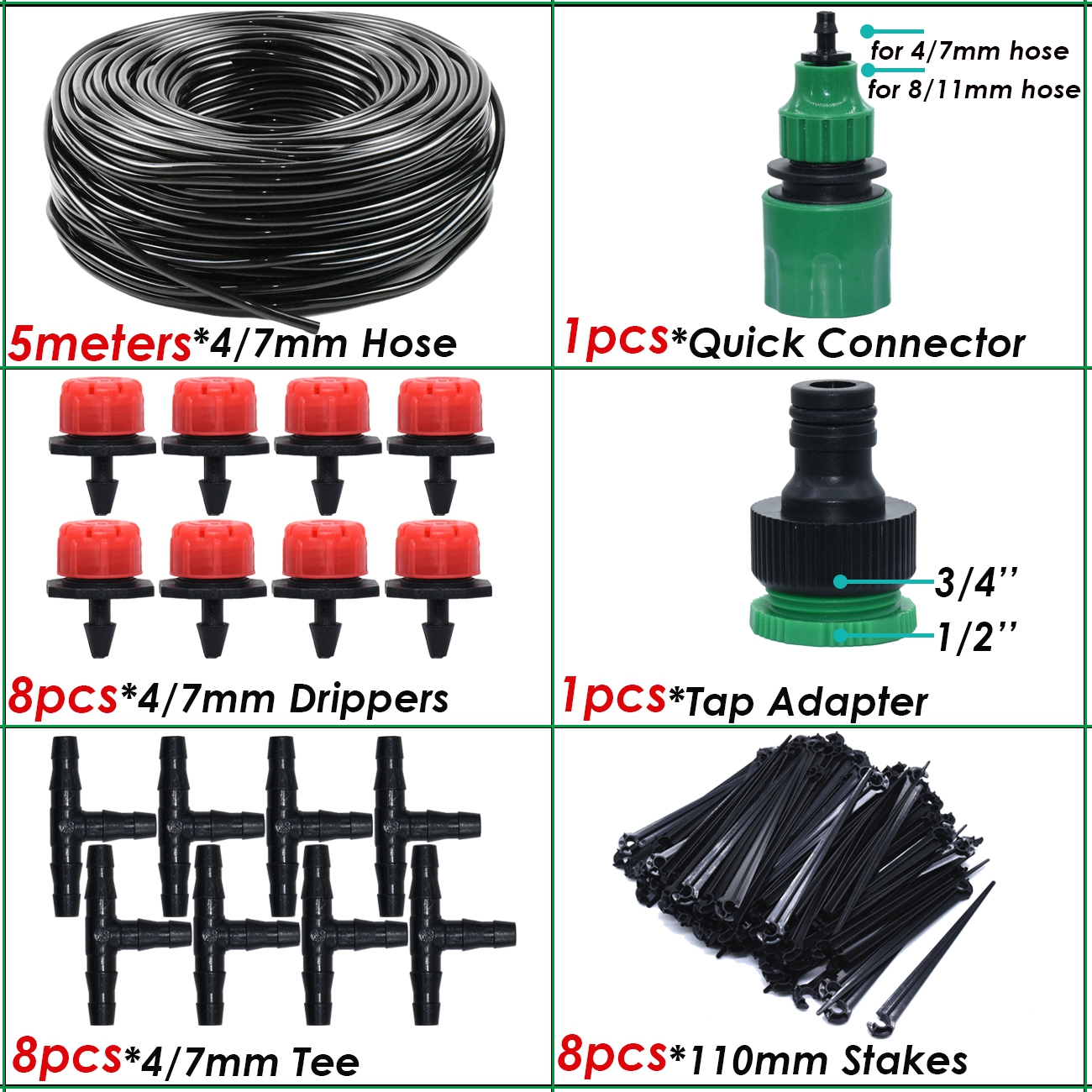 SPRYCLE Garden Watering System Drippers Kits Timer... – Grandado