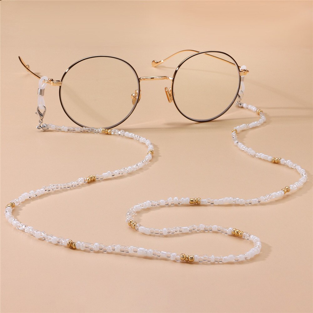 Colorful Beaded Daisy Flower Sunglasses Chains Ant... – Grandado