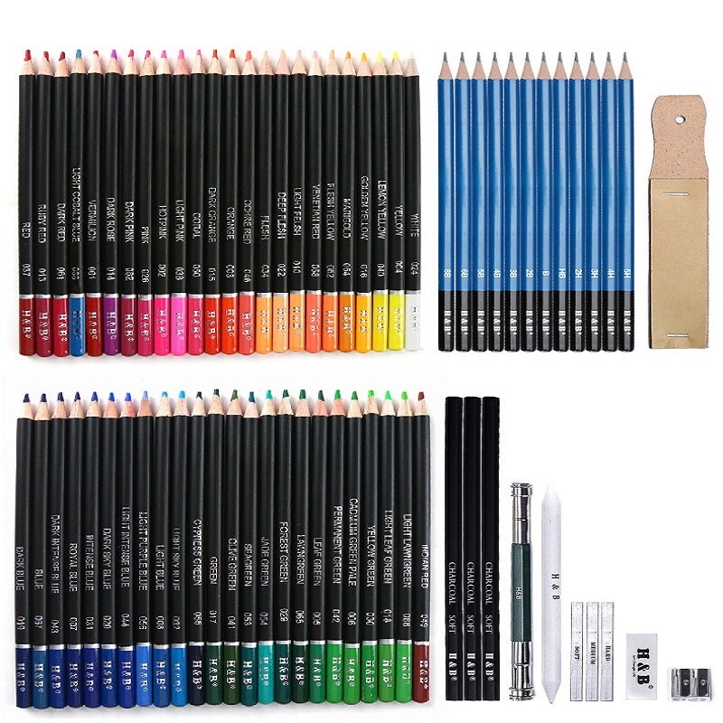 96Pcs Professionele Schets Tekening Potloden Setch... – Vicedeal