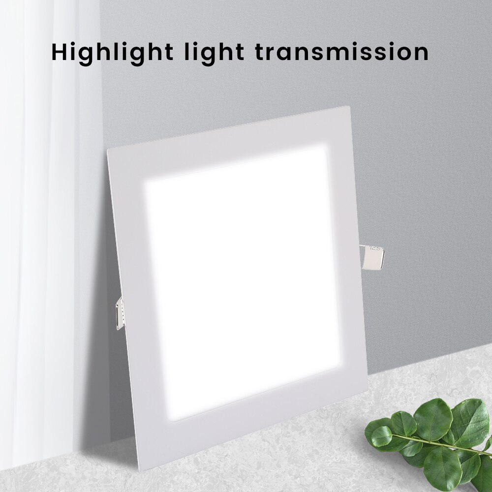 15w infälld fyrkantig taklampa ultratunn ledd pane... – Grandado