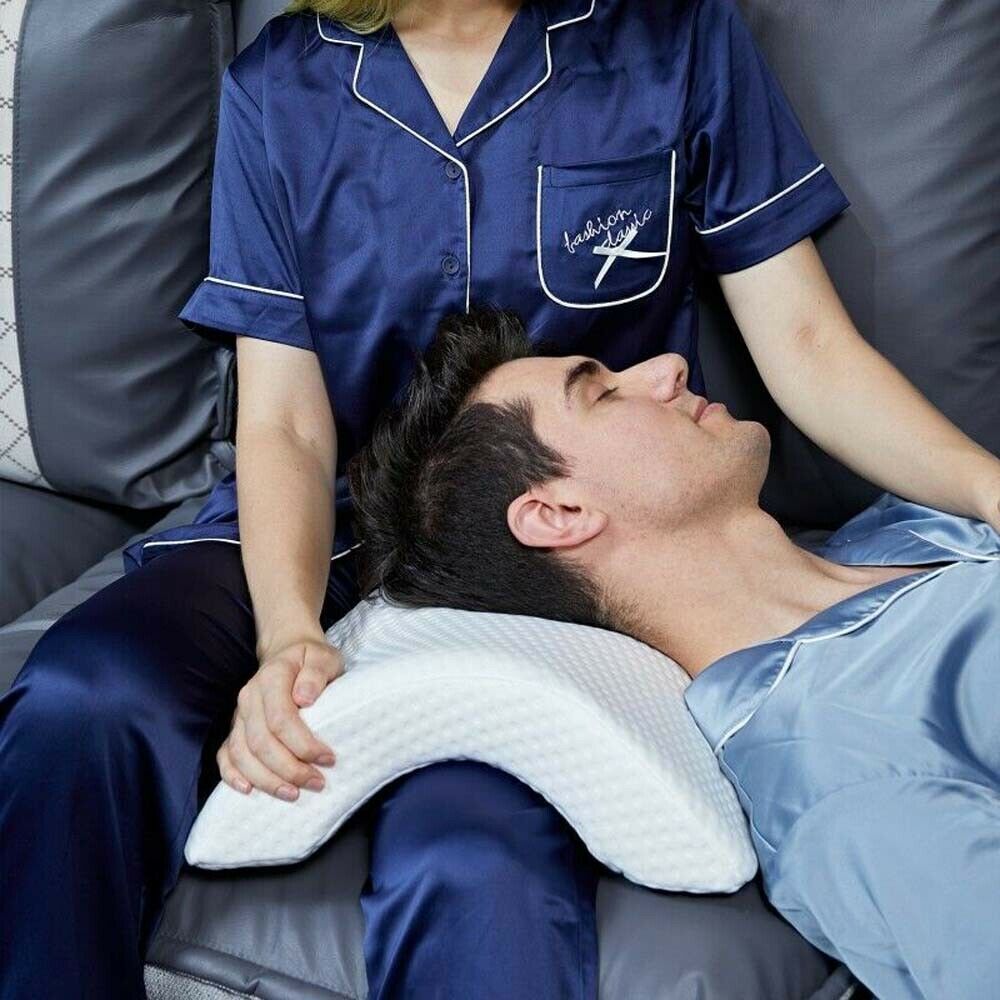 Memory Cotton Pillow Slow Rebound Arch-hand Neck B... – Grandado
