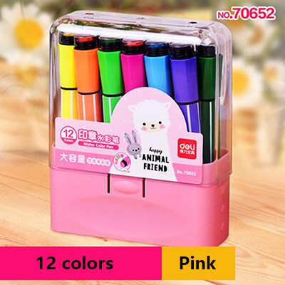 Deli 12/18/24/36 Colors Washable colored Pen paint... – Grandado