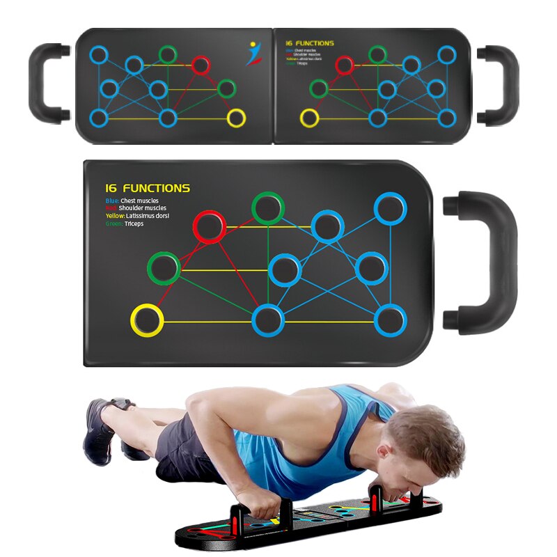 Push Up Board Buikspier Trainer Opvouwbare Push-Up... – Grandado