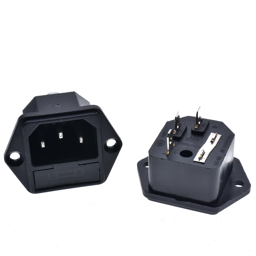 1Pcs Paneelgemonteerde 3 Pin Iec 60320 C14 Inlet M... – Vicedeal